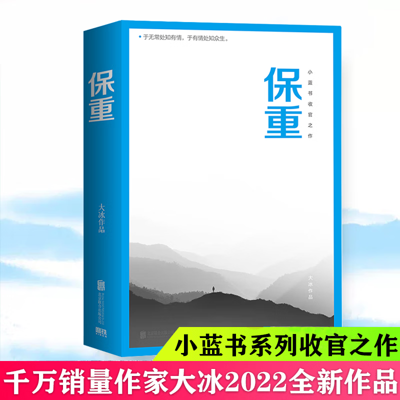 【S】保重 大冰的新书阔别三年全新力作小蓝书系列收官之作啊2.0乖摸摸头小孩大冰作品集短篇小说畅销书籍