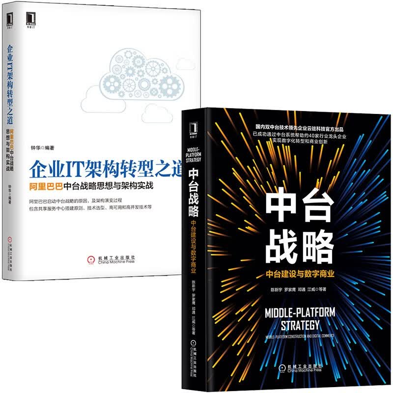 共2册 中台战略:中台建设与数字商业+企业IT架构转型之道 阿里巴巴中台战略思想与架构实战
