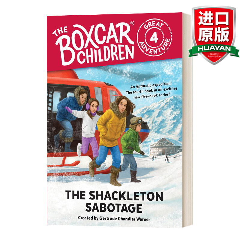 The Boxcar Children Great Adventure 4 英文原版 棚车少年伟大冒险系列4 沙克尔顿破坏 英文版 进口英语原版书籍 精装