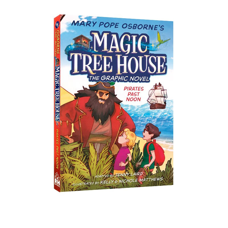 英文原版 Magic Tree House Graphic Novel #4 Pirates Past Noon 神奇树屋 全彩漫画版 冒险故事桥梁章节漫画书儿童课外读物