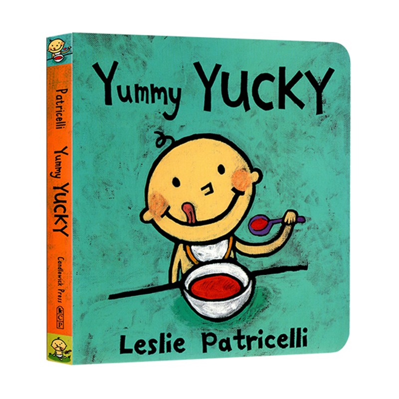 Yummy Yucky 一根毛 Leslie Patricelli 幼儿启蒙纸板书 小毛孩英文原版