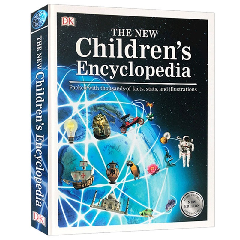DK儿童百科全书 英文原版 The New Children's Encyclopedia 精装 精美插图 空间地球环境生态图解百科 . 梦想童趣城