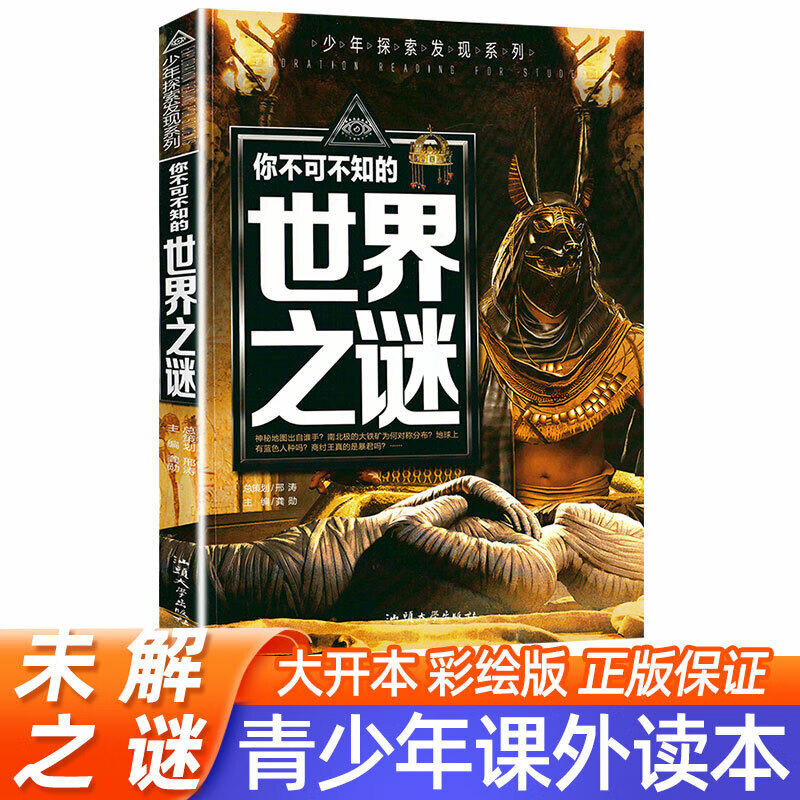 【2023新版】世界未解之谜大全集全套12册中小学生科普动物科学恐龙人类之谜中国未解之谜青少年版 世界之谜