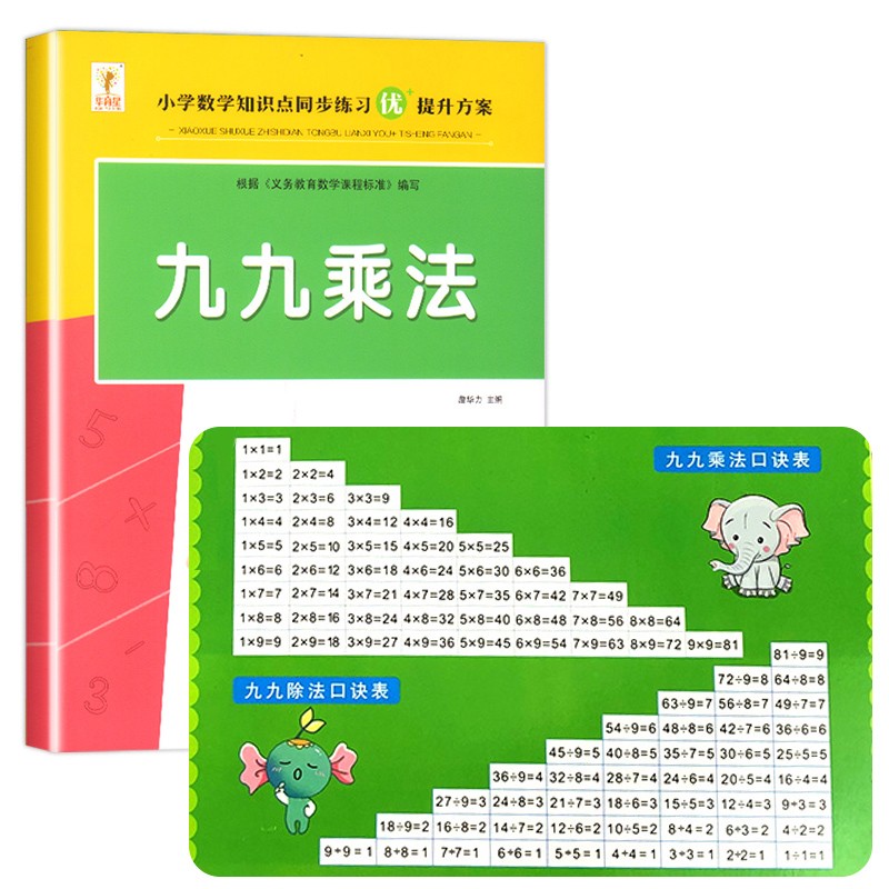 乘法 除法 二年级上册乘法下册除法练习题乘法口算练习除法练习小学数学口算题卡口算天天练练习题九九乘法除法启蒙练习专项训练人教版乘法口诀表练习册上册下册乘除法思维训练寒假作业 【九九乘法+乘法口诀表】