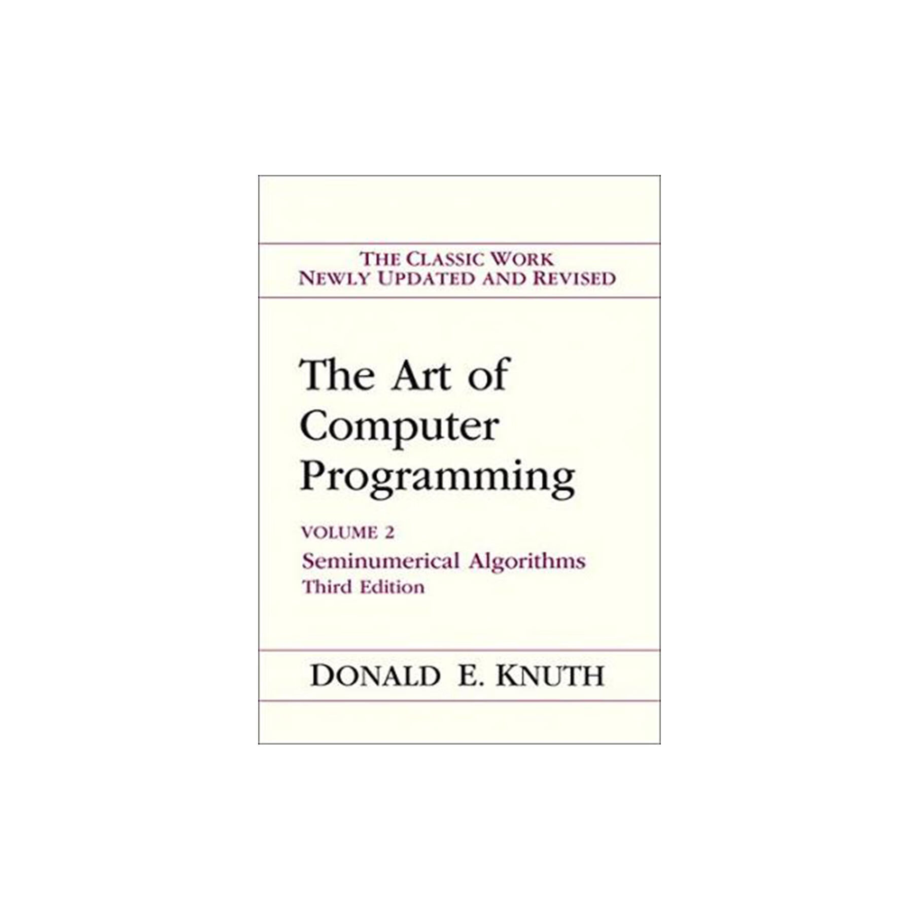 The Art of Computer Programming, Vol. 1-4 The Art Vol. 2