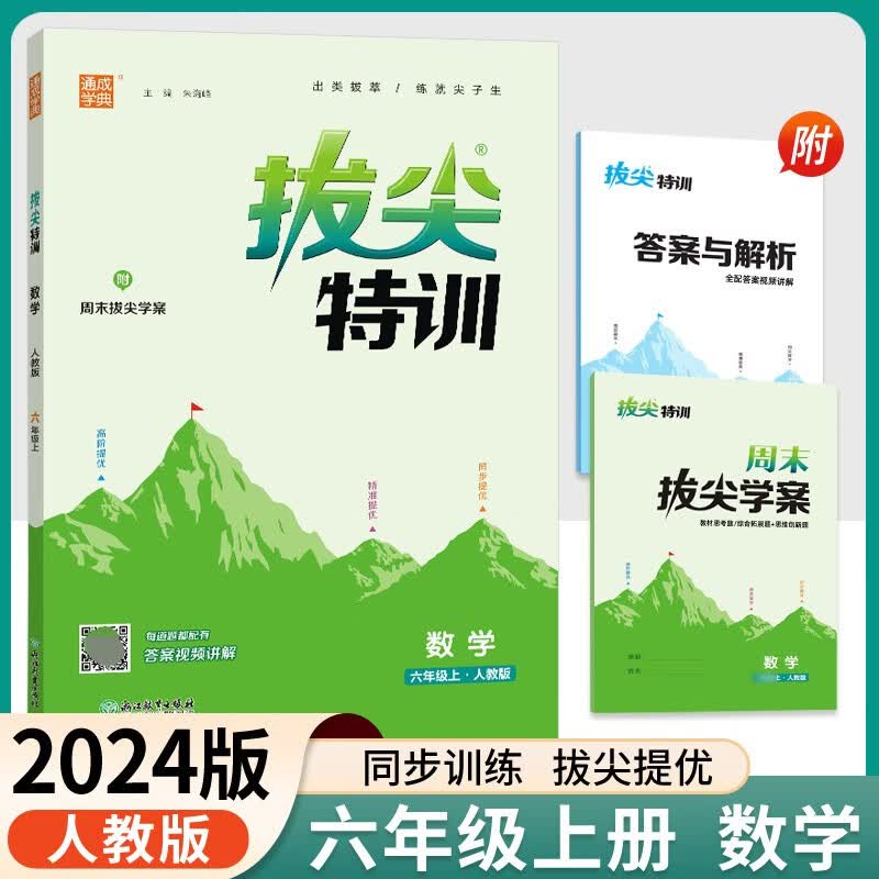 2023秋通成学典小学拔尖特训六年级上册数学人教版同步练习册含答案测评共2册