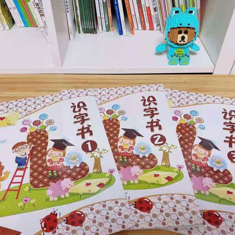 点读洪恩识字书三册共计130页1300字新版洪恩识字3册等
