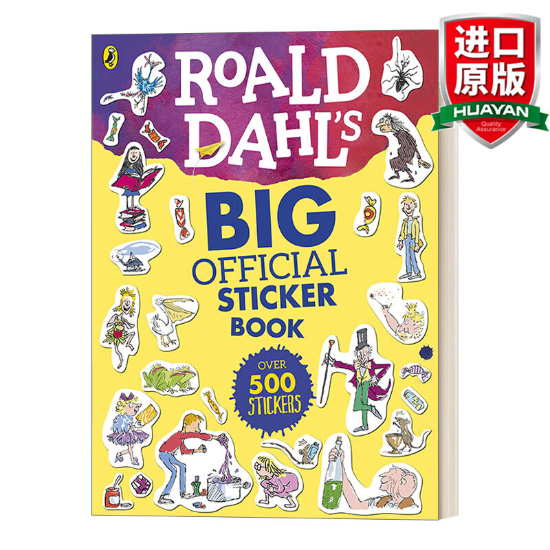 Roald Dahl's Big Official Sticker Book 英文原版 罗尔德·达尔贴纸游戏书 精装 英文版 进口英语原版书籍