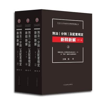 现货刑法[分则]及配套规定新释新解第九版第9版 上中下 张军