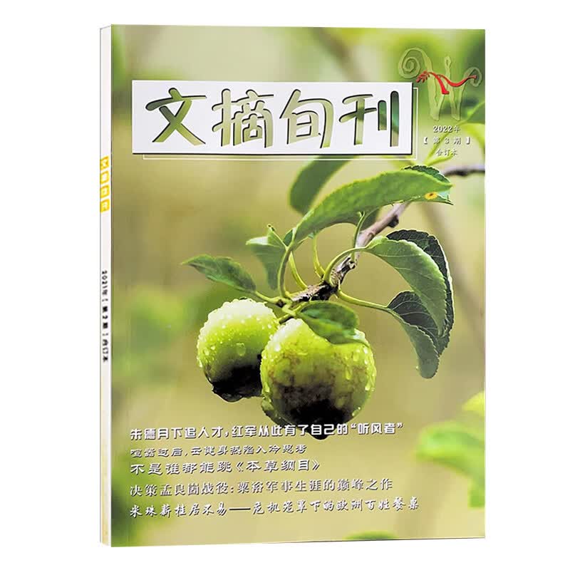 文摘旬刊合订本杂志2021年第1-6期+2022年第1.2.3.4.5期文学文摘 单本2022年第3期