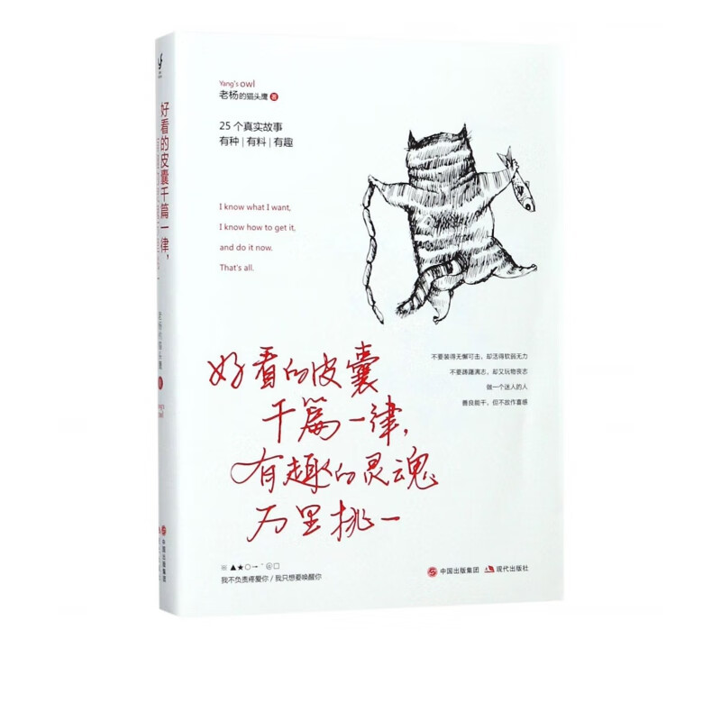 好看的皮囊千篇一律有趣的灵魂万里挑一 老杨的猫头鹰励志书籍 怕你一生碌碌无为还安慰自己平凡可贵姊妹篇
