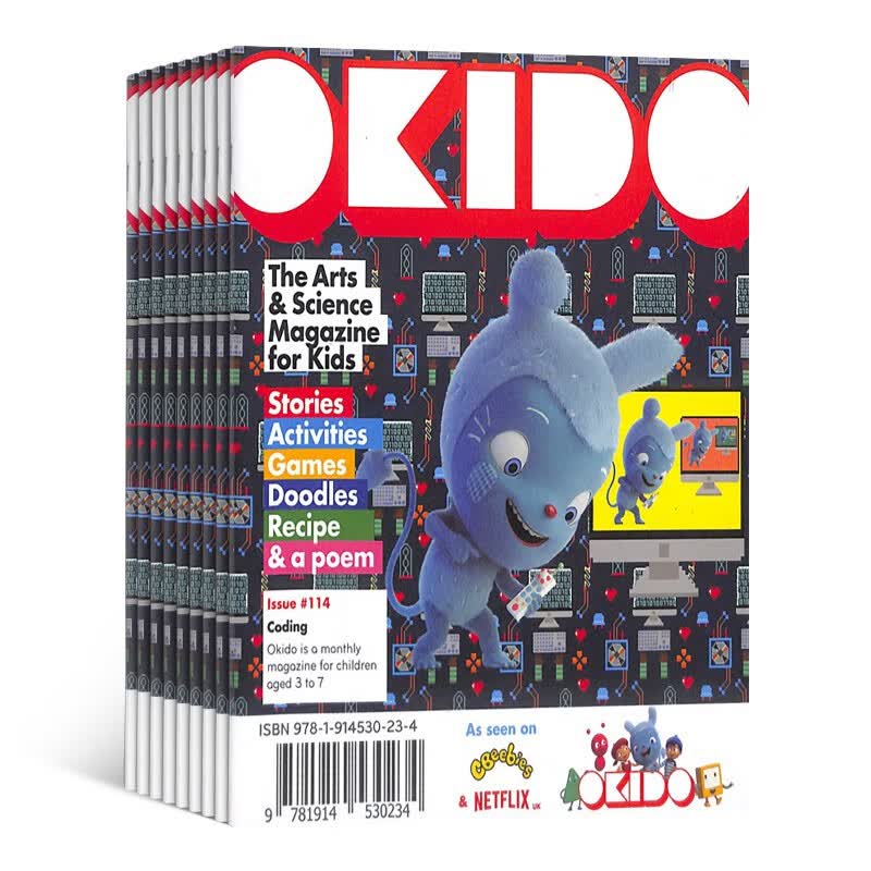 【【杂志预计10月发货】OKIDO英文原版杂志订阅 2023年10月起订 1年共12期 杂志铺（先发“杂志订阅清单）