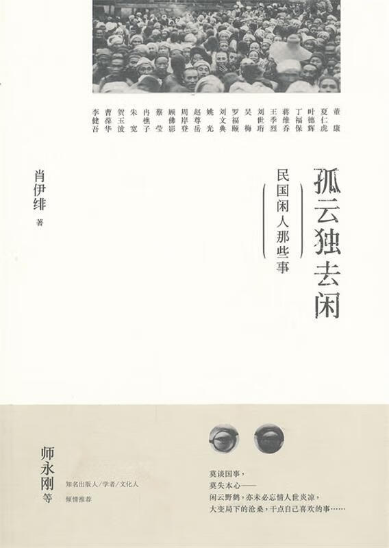 孤云独去闲:民国闲人那些事 肖伊绯著