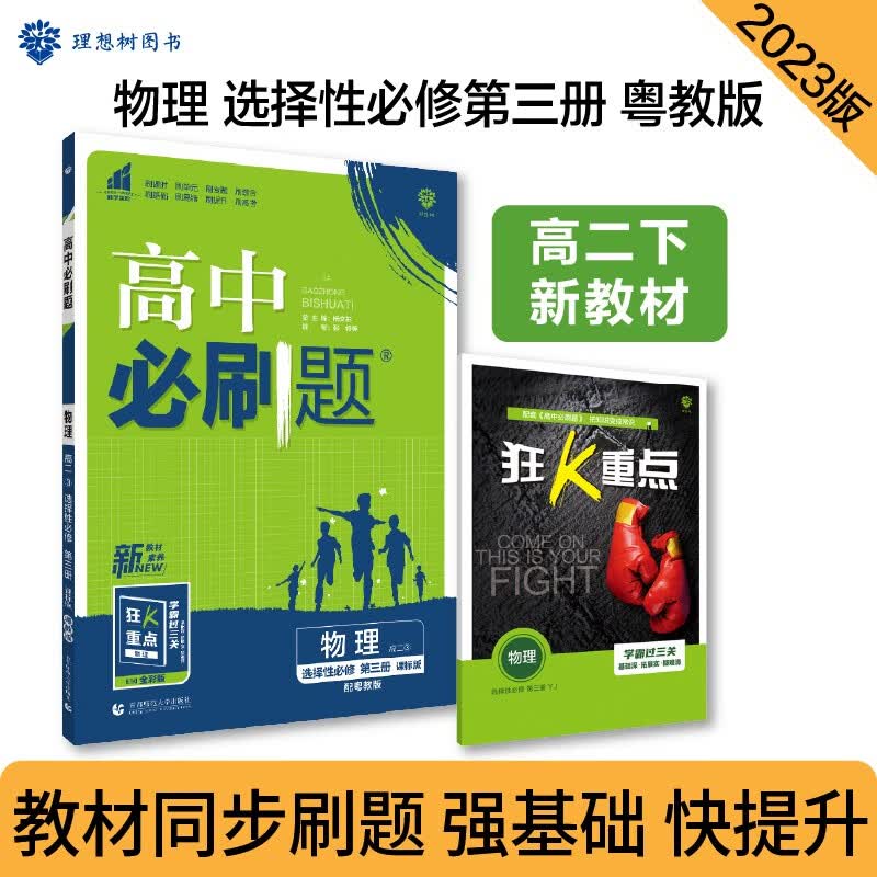高中必刷题 高二下物理 选择性必修 第三册 YJ粤教版 新教材 理想树2023版