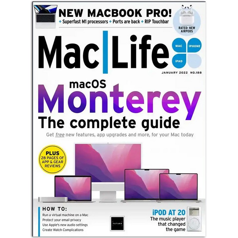 Mac Life 苹果生活电子科技杂志 2023/2021/22年单期可选 美国电子产品杂志 2022年1月刊