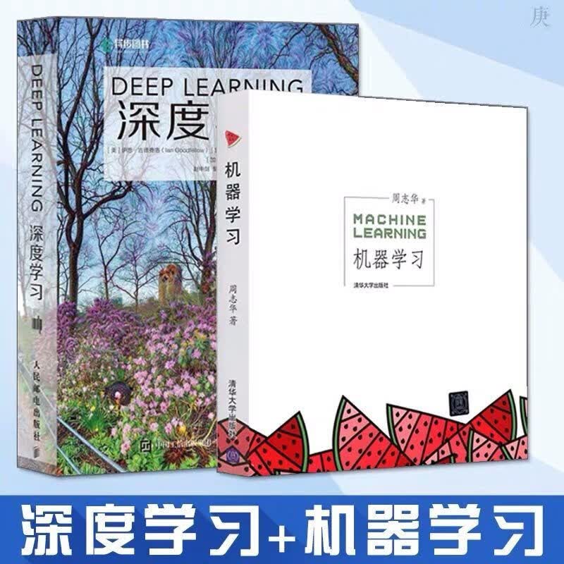 包机器学习 深度学习 统计学习方法 机器学习实战 Ai人工智能 两册 彩机器西瓜+彩花皮深度