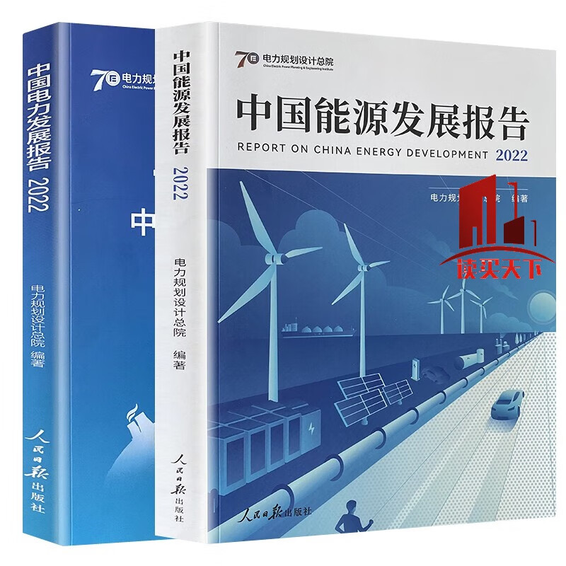 中国能源发展报告2022+中国电力发展报告2022 全2册 电力规划设计总院 发展环境能源供应技术体 套装 书籍 k
