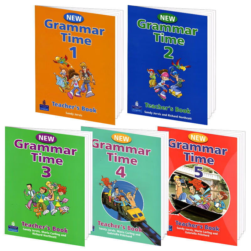 美国朗文培生NewGrammarTime1-5级剑桥KETPET语法书 教师书5册