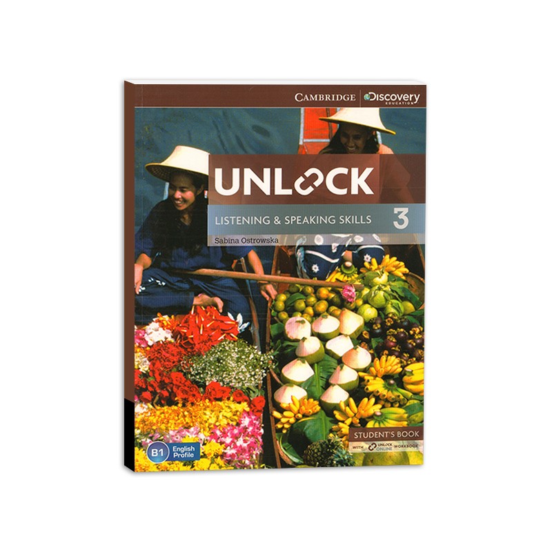 原版进口剑桥少儿英语教材Unlock Reading阅读写作Listening speaking 听力口语1/2/3/4级别听说读写批判思维练习册版英文书籍 UNLOCK 3级别级(听力口语)