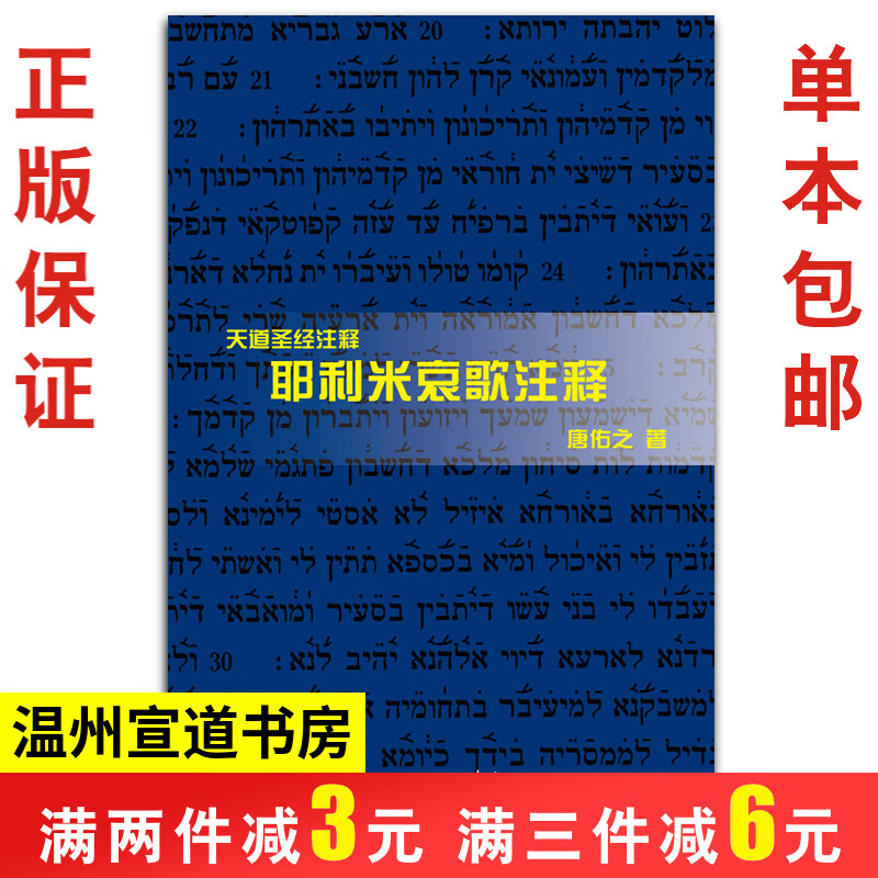 天道圣经注释：耶利米哀歌注释 唐佑之著