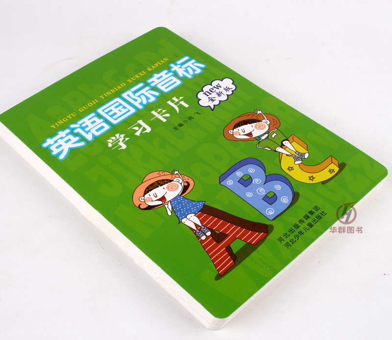 英语国际音标 学习卡片 全新版 小学英语音标卡英语卡片 河北出版传媒集团 河北少年儿童出版社小学三四五六年级初中英语音标卡片