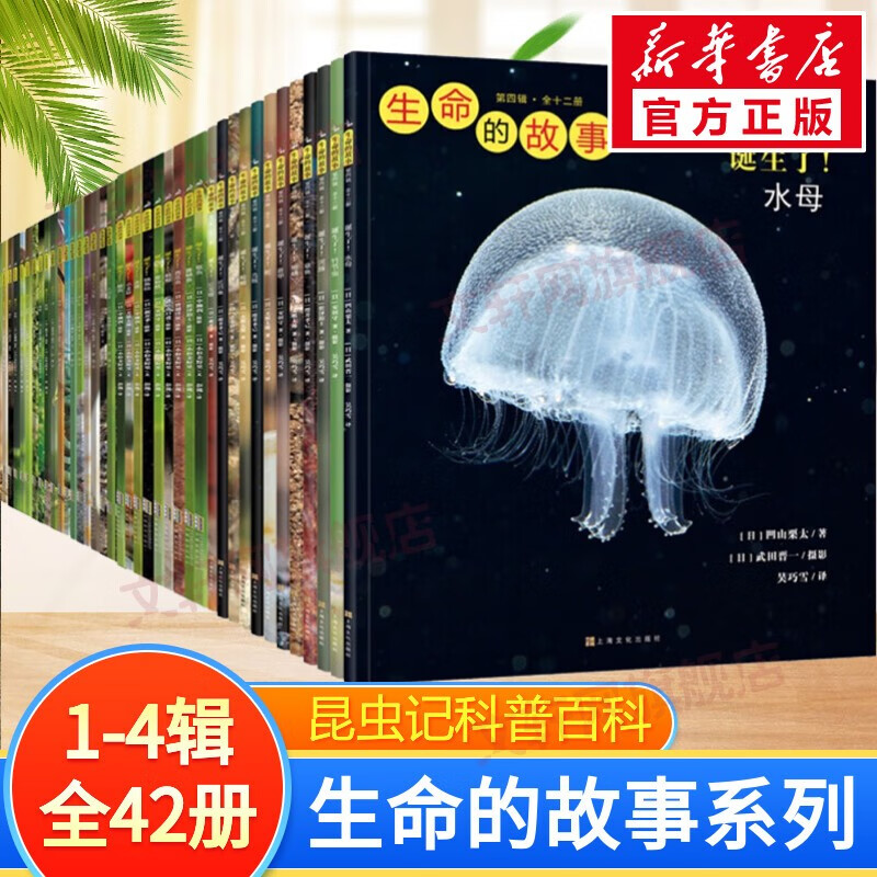 生命的故事系列 儿童昆虫记科普百科全书 第一二三四辑全套42册