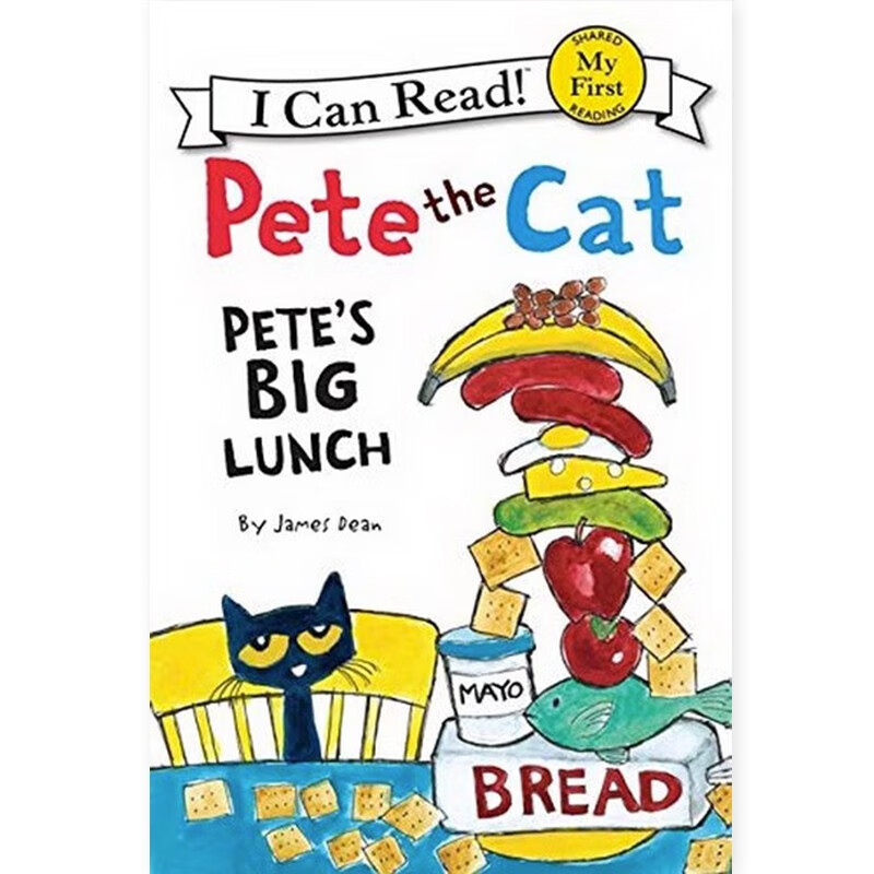 I Can Read My First Pete the Cat 皮特猫绘本17册全套 英文原版绘本 分级阅读物初阶 早教启蒙学习英语 吴敏兰书单情商性格培养 【皮特的大午餐】