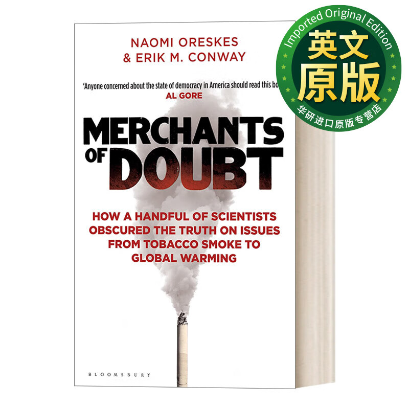 预售 Merchants of Doubt 贩卖怀疑的商人 一伙有影响力的科学决策者如何干扰公众了解科学事实 英文版 英文原版 生命科学