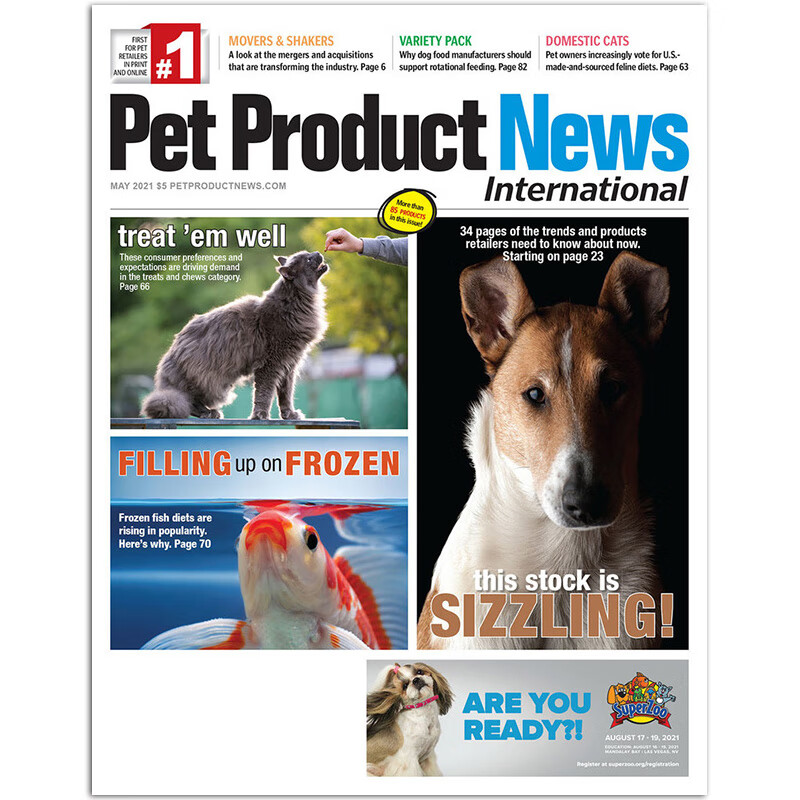 Pet Product News International 2021/22年月刊 国际宠物产品新闻 2021年5月刊