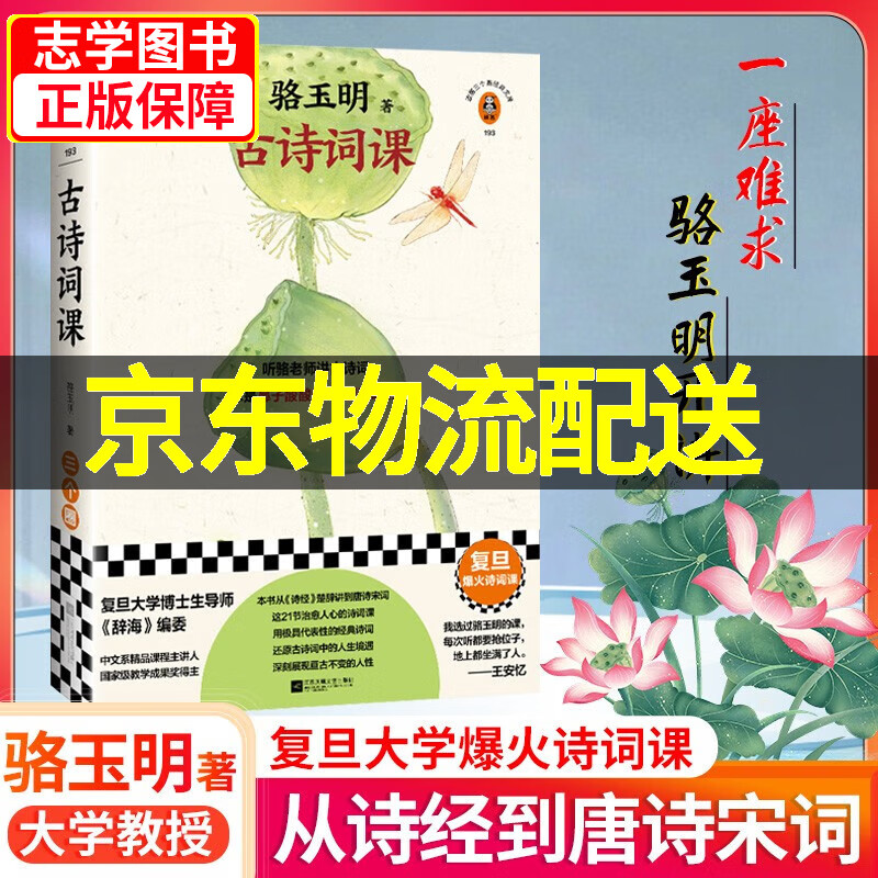 古诗词课 骆玉明著 从诗经讲到唐诗宋词 古典诗词导读 古诗词鉴赏赏析辞典全书古文中国诗词大会飞花令书籍小说 古诗词课（骆玉明著）