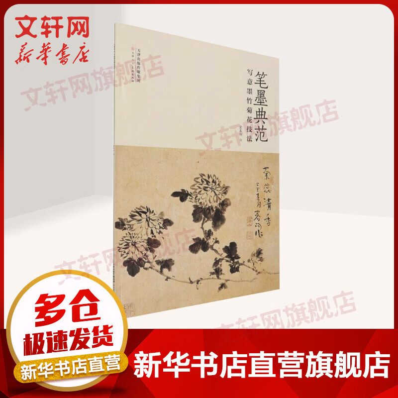 笔墨典范 写意墨竹菊花技法 图书