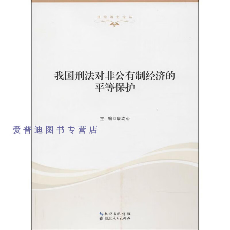 我国刑法对非公有制经济的平等保护 康均心【好书，下单速发】
