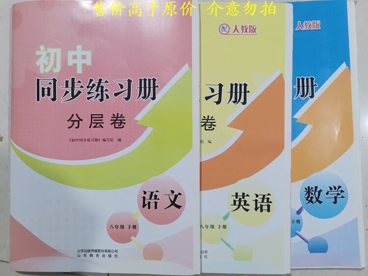 2023春人教版初中同步练习册分层卷8册学期数学英语 数学 八年级下