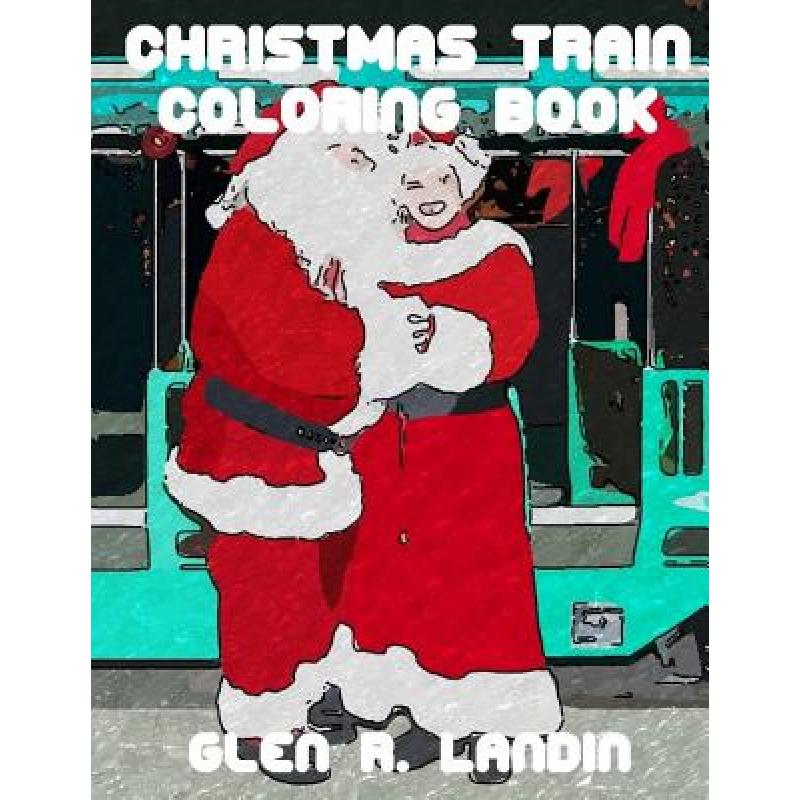 Christmas Train Coloring Book