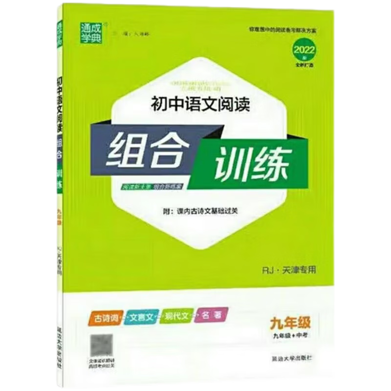 2022版通成学典初中语文阅读组合训练七八九年级全一册人教版天津专用 九年级RJ【天津专用】