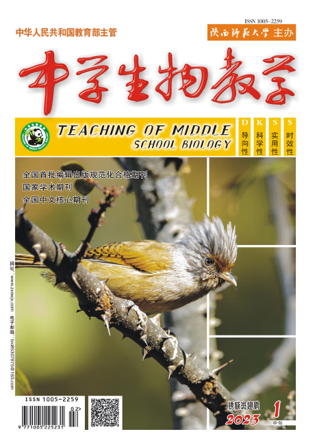 中学生物教学 中旬 理论 2023年第1-12期 第1期