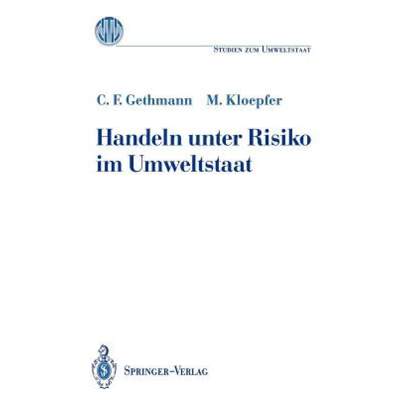 Handeln Unter Risiko Im Umweltstaat