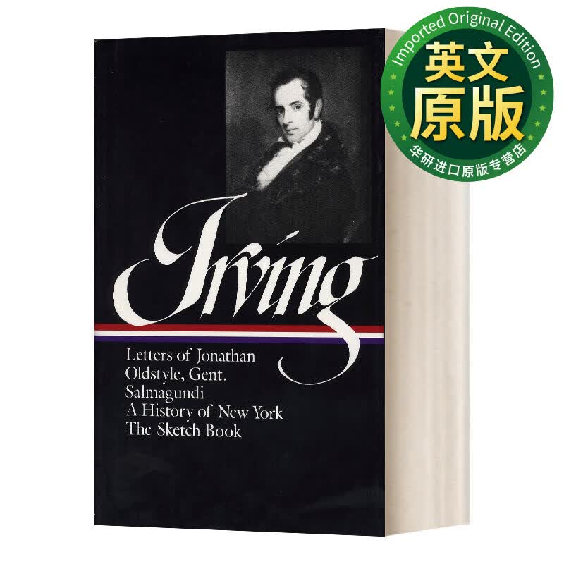Washington Irving History Tales & Sketches LOA #16 华盛顿·欧文 历史 故事和速写 精装 英文原版小说 英文版