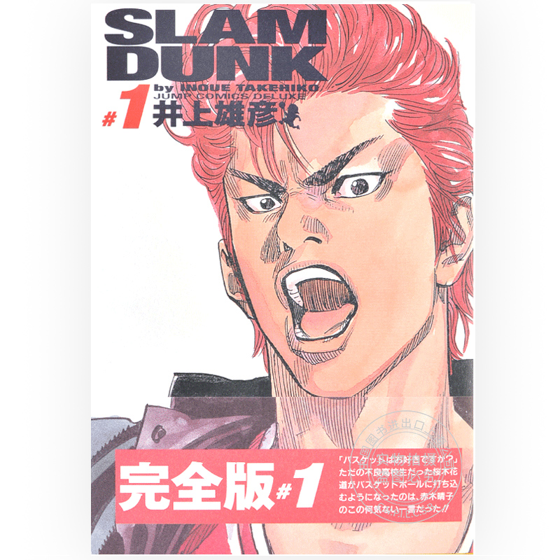 日文原版 漫画 灌篮高手 SLAM DUNK 完全版1进口图书