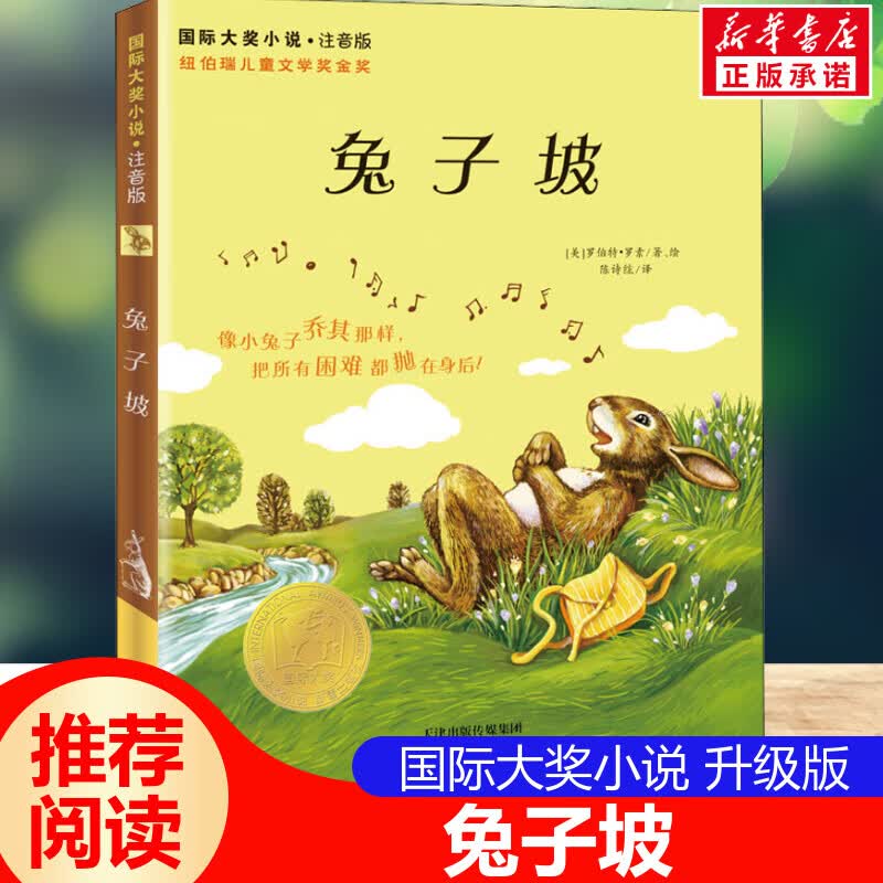 兔子坡 注音版国际大奖小说书系罗伯特纽伯瑞儿童文学奖经典名著一二年级读物必小学生三四年级课外书籍阅读 兔子坡 注音版