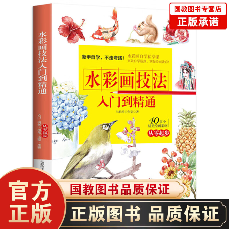 从零起步一水彩画技法入门到精通水彩书籍 手绘素描绘画入门自学零基础