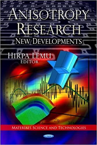 Anisotropy Research: New Developments