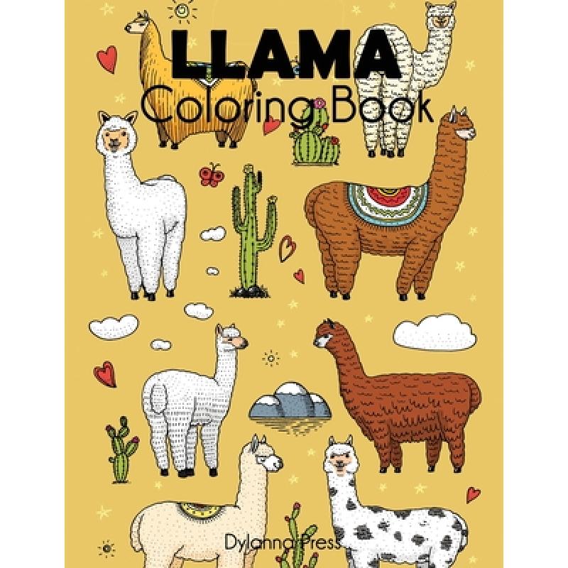 Llama Coloring Book