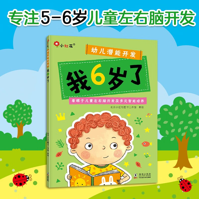 小红花·幼儿潜能开发幼儿童阶段潜能培养书籍亲子互动启蒙早教认知游戏书籍 宝宝左右脑开发书大脑智力全脑开发训练早教书 幼儿潜能开发-我6岁了