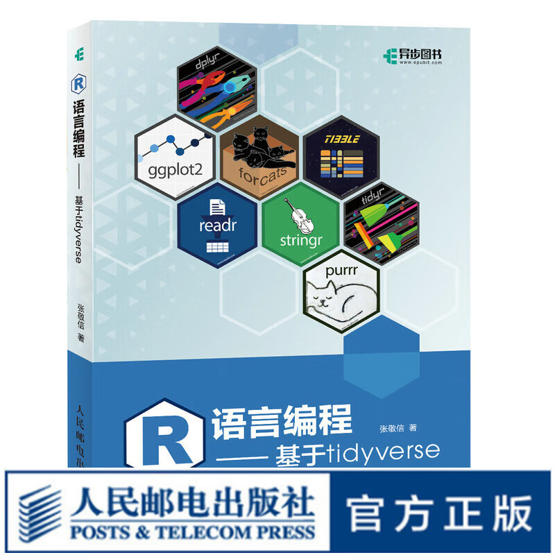 R语言编程：基于tidyverse R语言编程数据分析入门零基础自学小白 数据爬虫机器学习ggplot代码语言案例