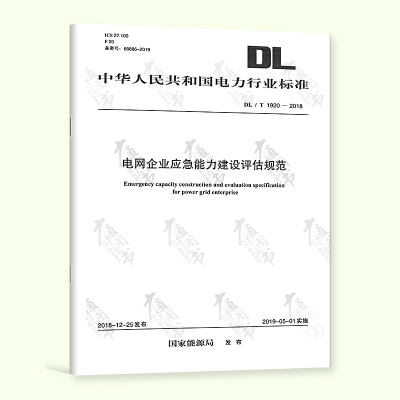 DL/T 1920-2018 电网企业应急能力建设评估规范