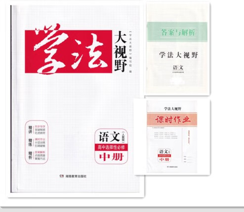 乾阅2021高中学法大视野语文选择性必修中册 人教版含课时和答案