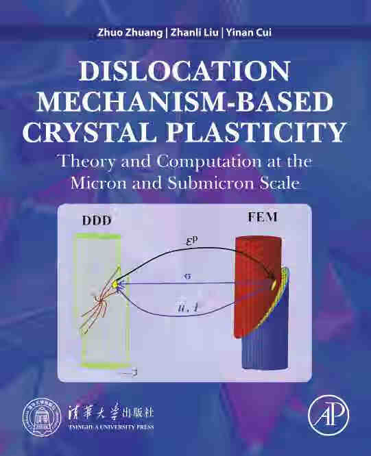 预售 按需印刷 Dislocation Mechanism Based Crystal Plasticity