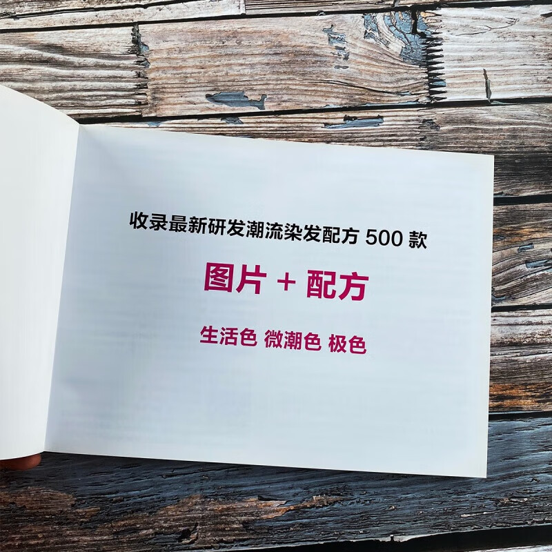收录500款染发配方教程书生活色微潮色美发店色板图书李东旭色彩 500款配方