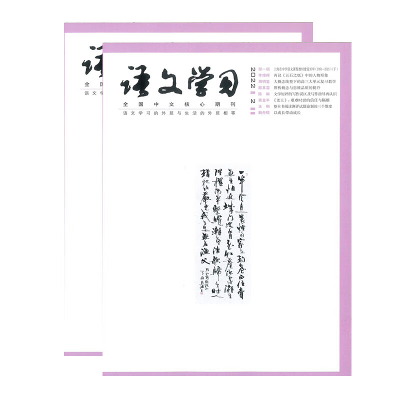 语文学习杂志2022年1-12期+增刊中学教学参考教师通讯建设教与学 1期
